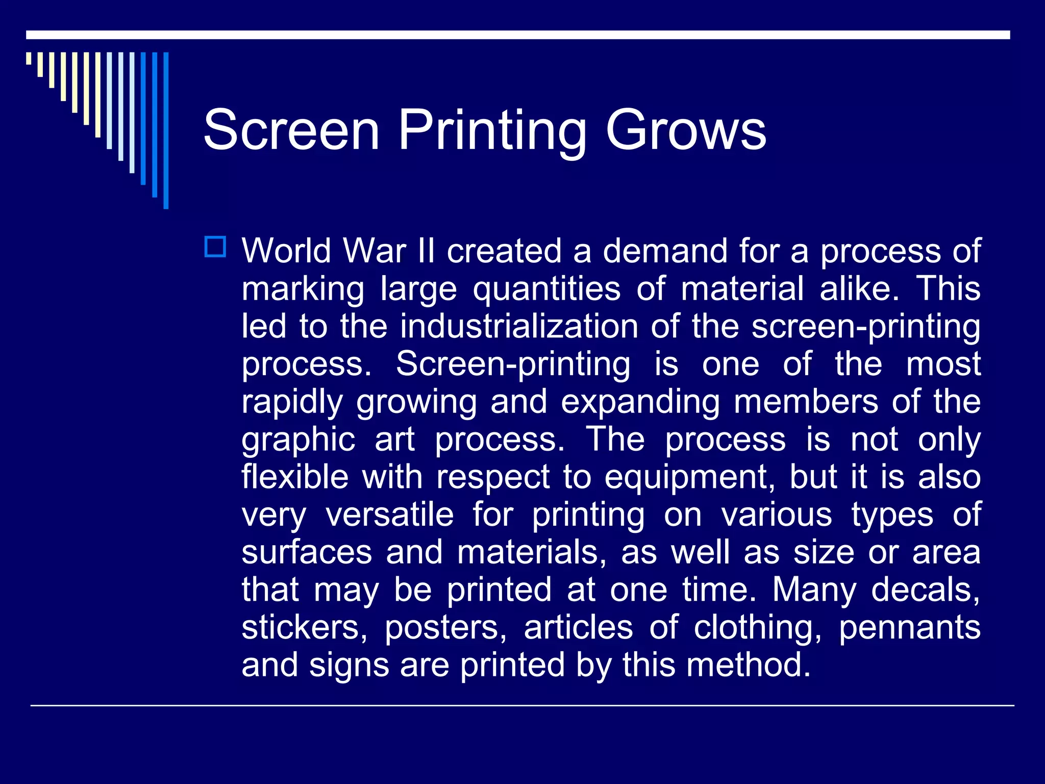 Screen printing | PPT