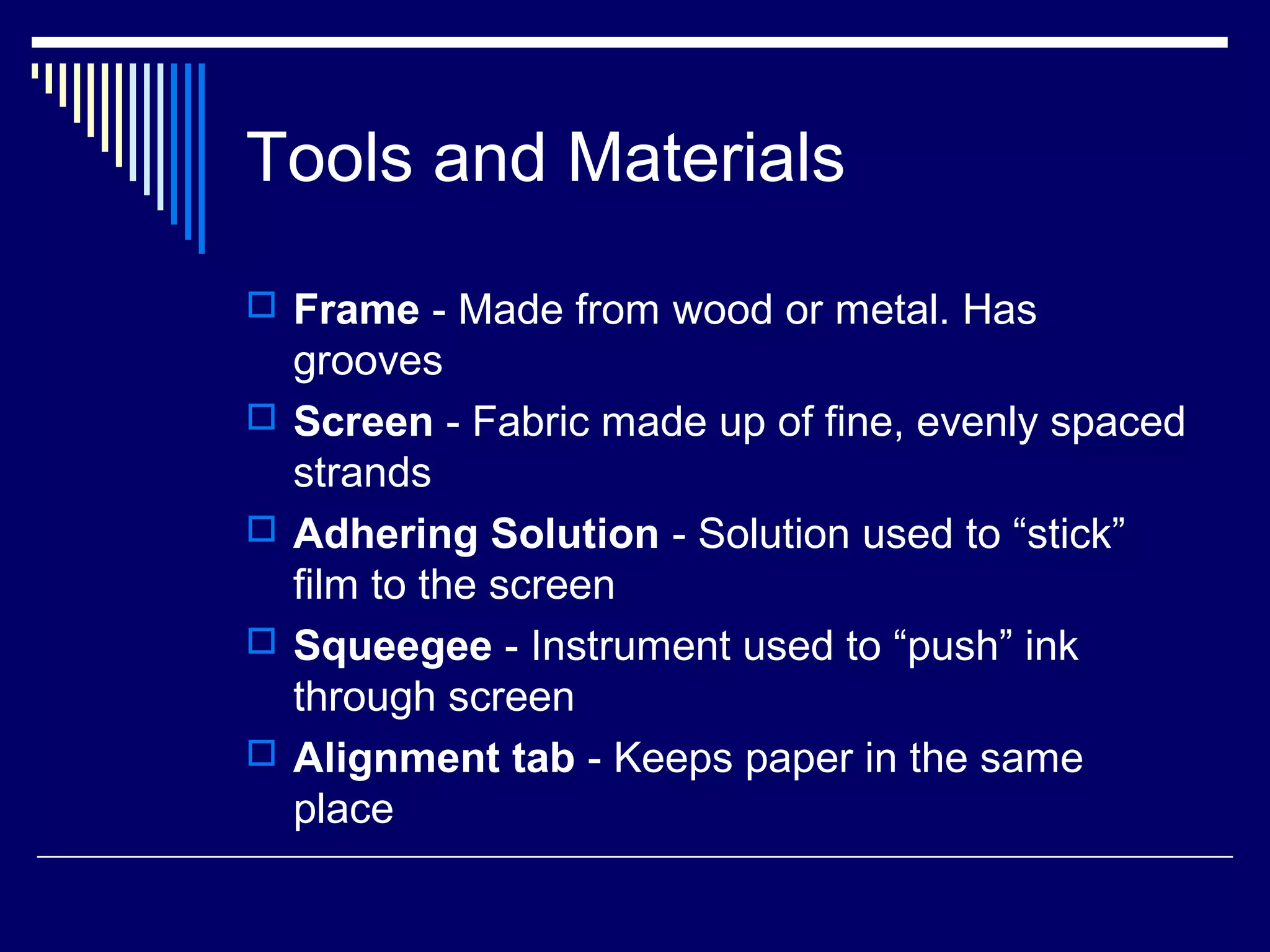 Screen printing | PPT