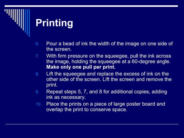 Screen printing | PPT | Drawing and Sketching | Arts and Crafts