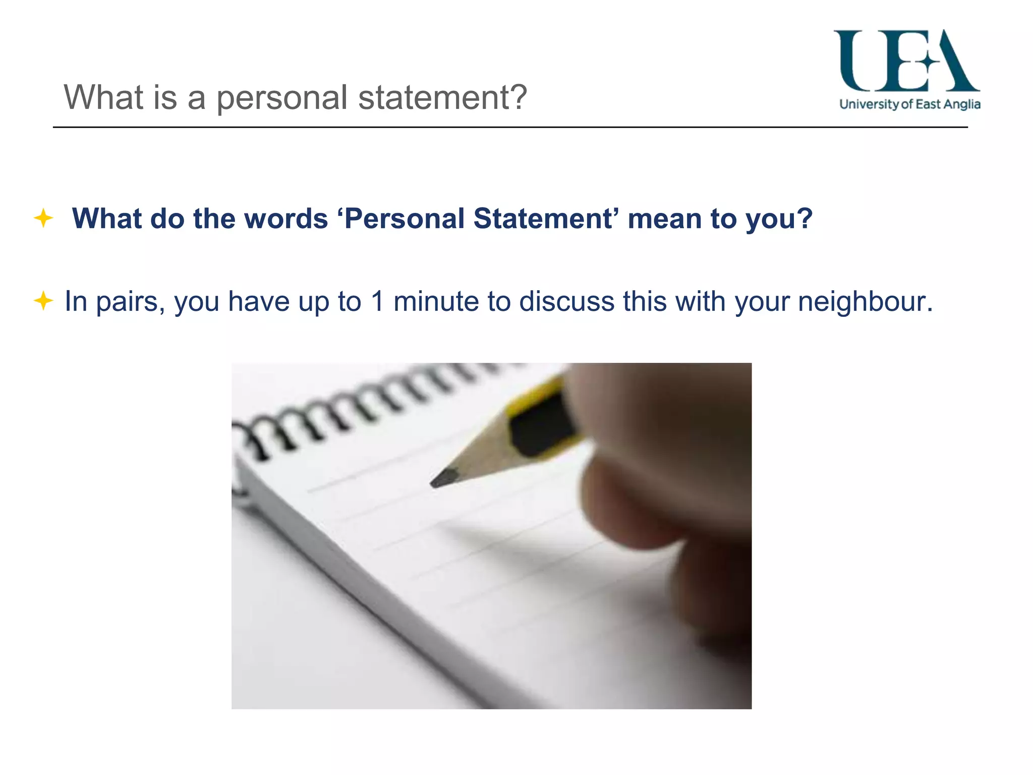 How to write a personal statement | PPTX