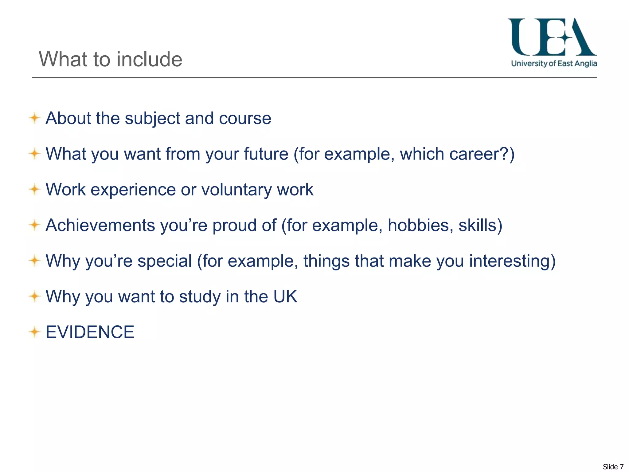 How to write a personal statement | PPTX