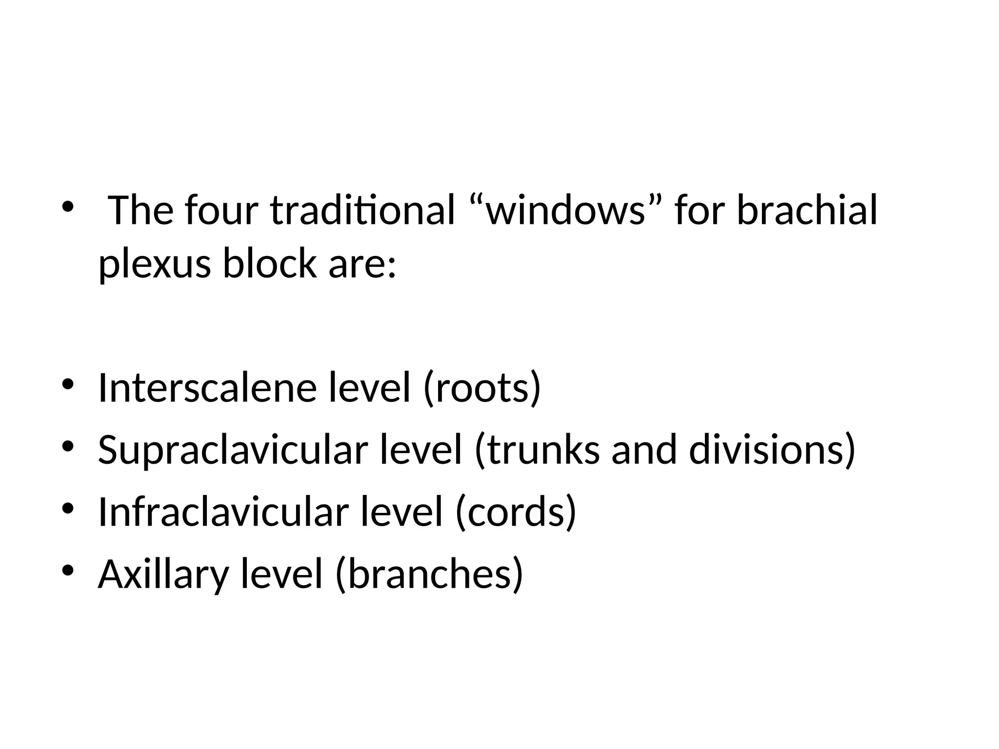 Upper limb blocks truncal and others one | PPTX