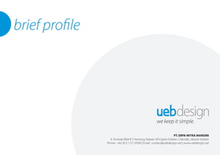 UEB Design Profile | PDF | Business | Business and Finance