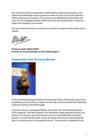 NHS review: transforming urgent and emergency care services in England ...