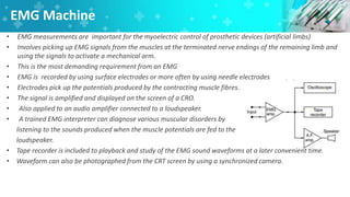 Medical Instrumentation- EMG,ERG,EOG,PCG | PPTX