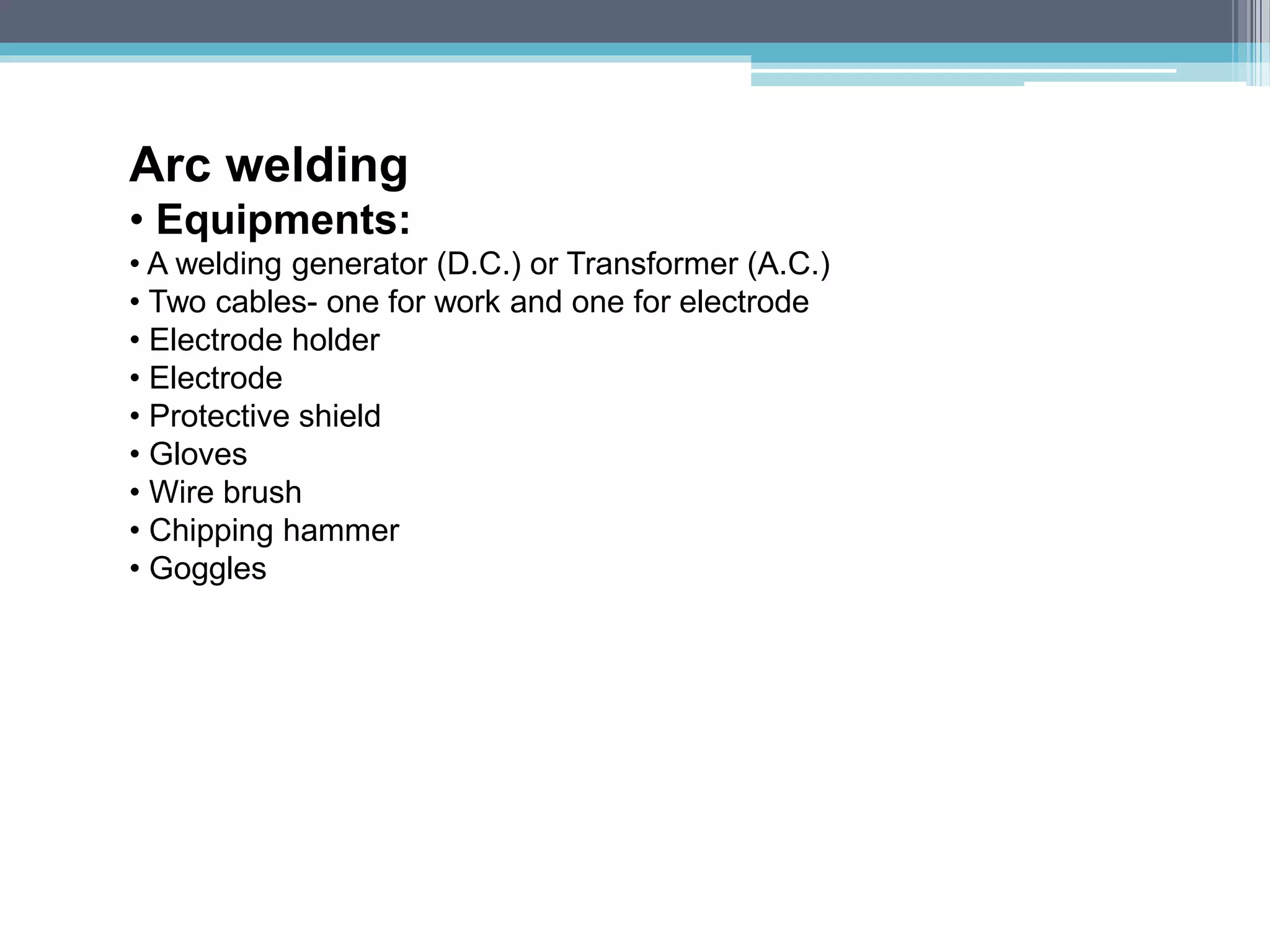 TYPES OF WELDING | PPTX