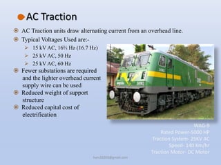 ELECTRIC RAILWAY(ELECTRIC TRACTION) | PPTX