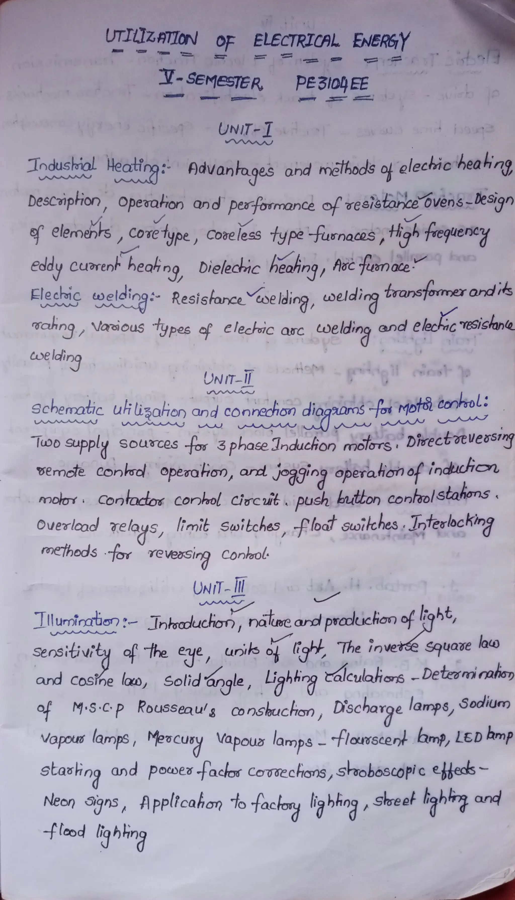 Utilization of Electrical Energy notes.pdf