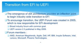 Unified Extensible Firmware Interface (UEFI) | PPTX