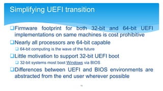 Unified Extensible Firmware Interface (UEFI) | PPTX