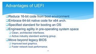Unified Extensible Firmware Interface (UEFI) | PPTX