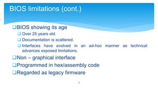 Unified Extensible Firmware Interface (UEFI) | PPTX