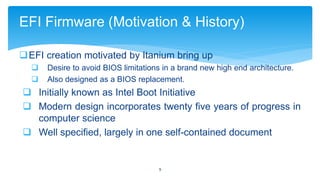 Unified Extensible Firmware Interface (UEFI) | PPTX