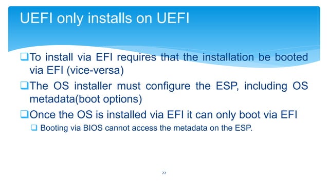 Unified Extensible Firmware Interface Uefi Ppt