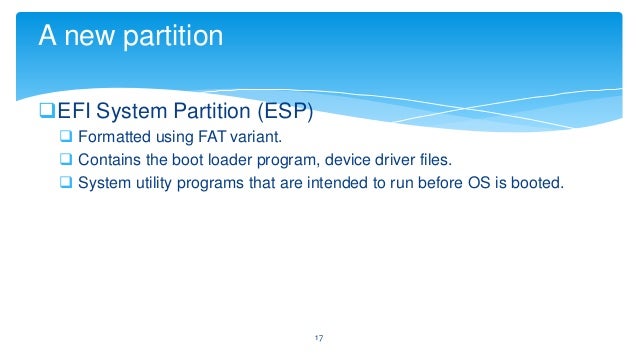 Unified Extensible Firmware Interface (UEFI)