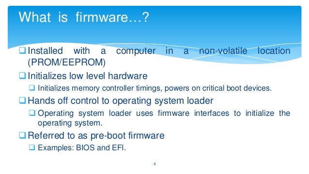 Unified Extensible Firmware Interface (UEFI)