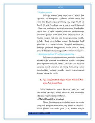 buku materi tentang mutasi | PDF