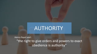 Authority and Responsibility | PPTX
