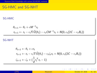 Bayesian Dark Knowledge and Matrix Factorization | PPT