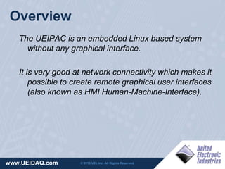 UEIPAC HMI | PPTX | Internet | Computing