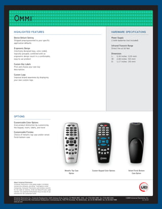 Uei Remote Controls | PDF
