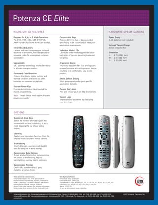 Uei Remote Controls | PDF