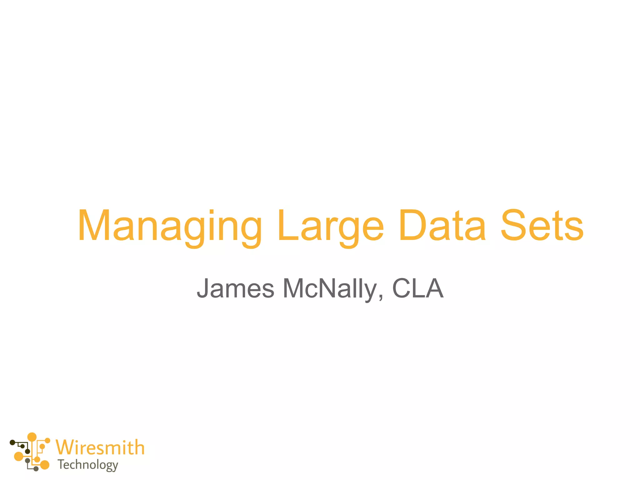 Managing Large Datasets In Labview Ppt