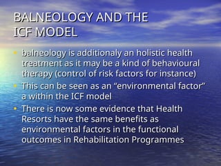 Balneology in India description and titles | PPT