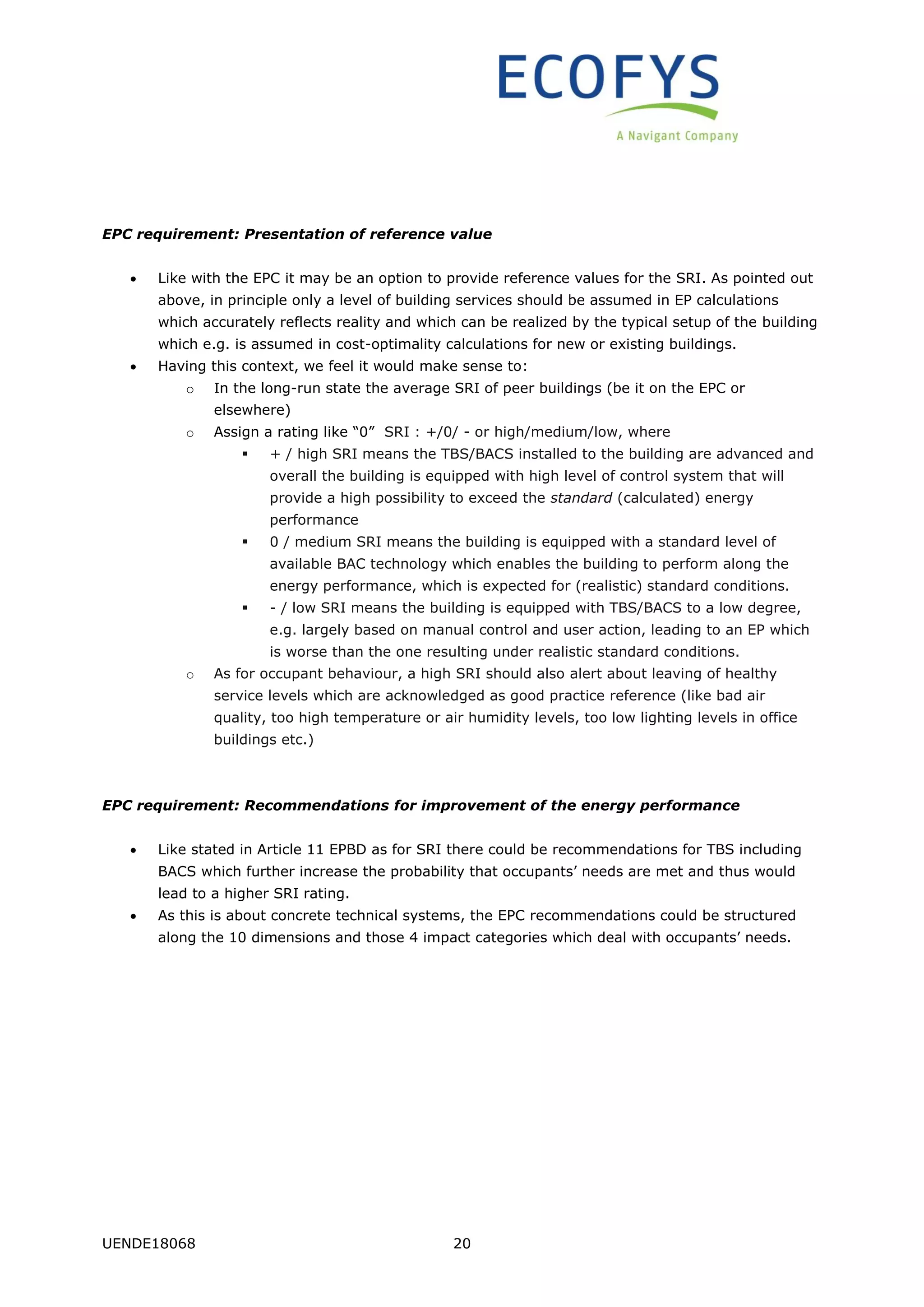 The Smart Readiness Indicator: A potential, forward-looking EPC ...