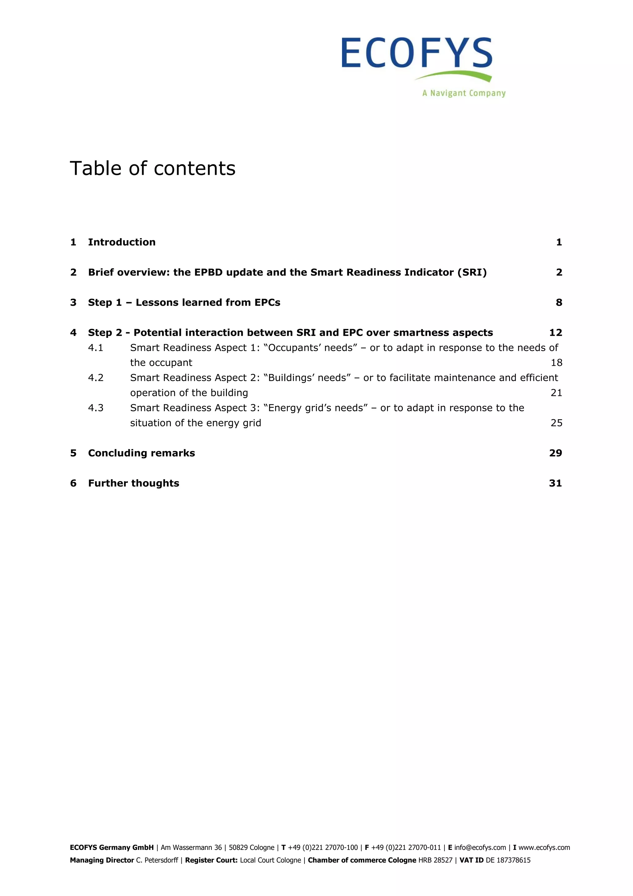 The Smart Readiness Indicator: A potential, forward-looking EPC ...