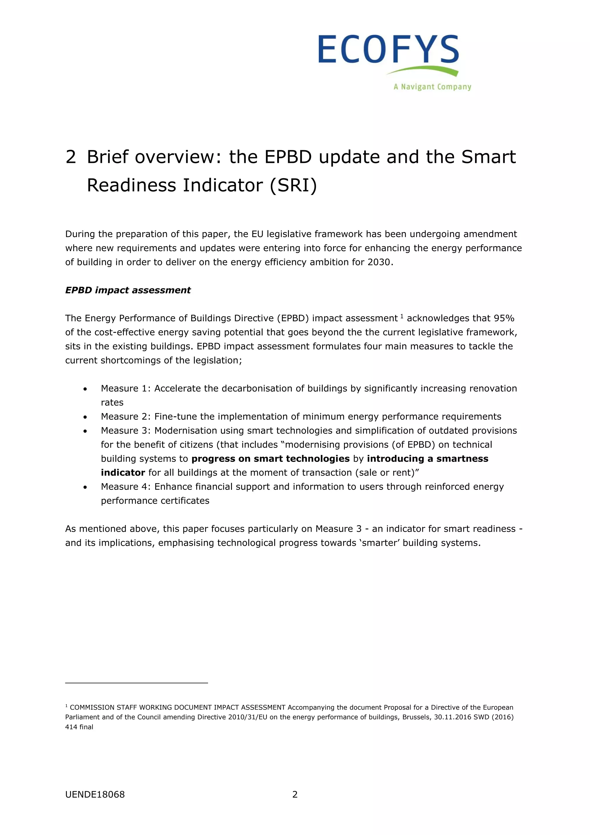 The Smart Readiness Indicator: A potential, forward-looking EPC ...