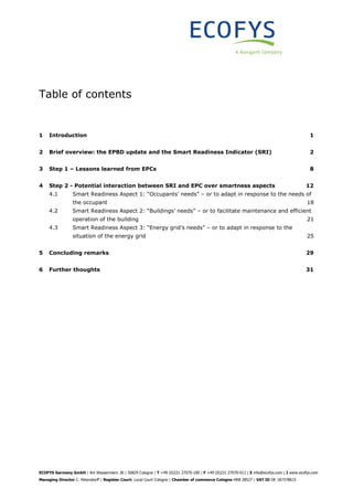The Smart Readiness Indicator: A potential, forward-looking EPC complement? | PDF