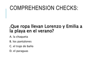 UE NH Unit 5 Las Estaciones y la Ropa | PPTX