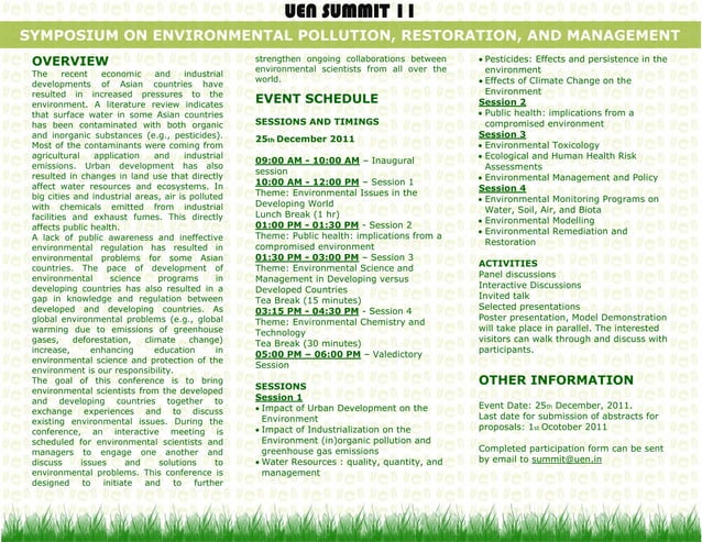 UEN Summit '11 Brochure | PDF