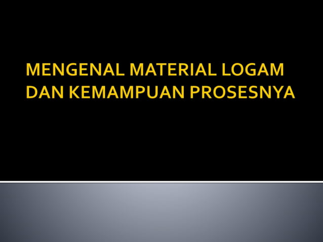 macam macam logam paduan | PPTX