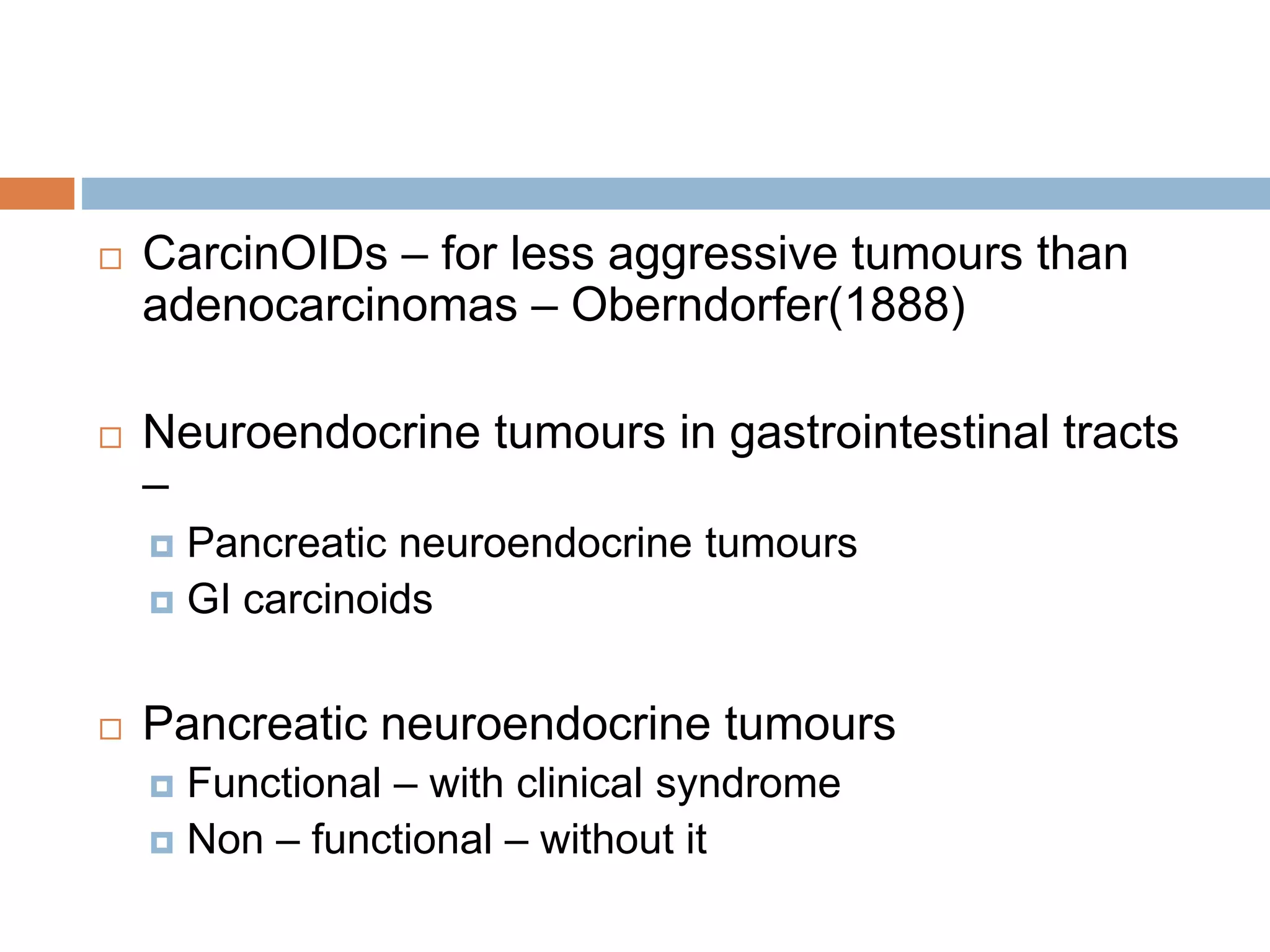 pancreatic neuroendocrine tumors | PPTX