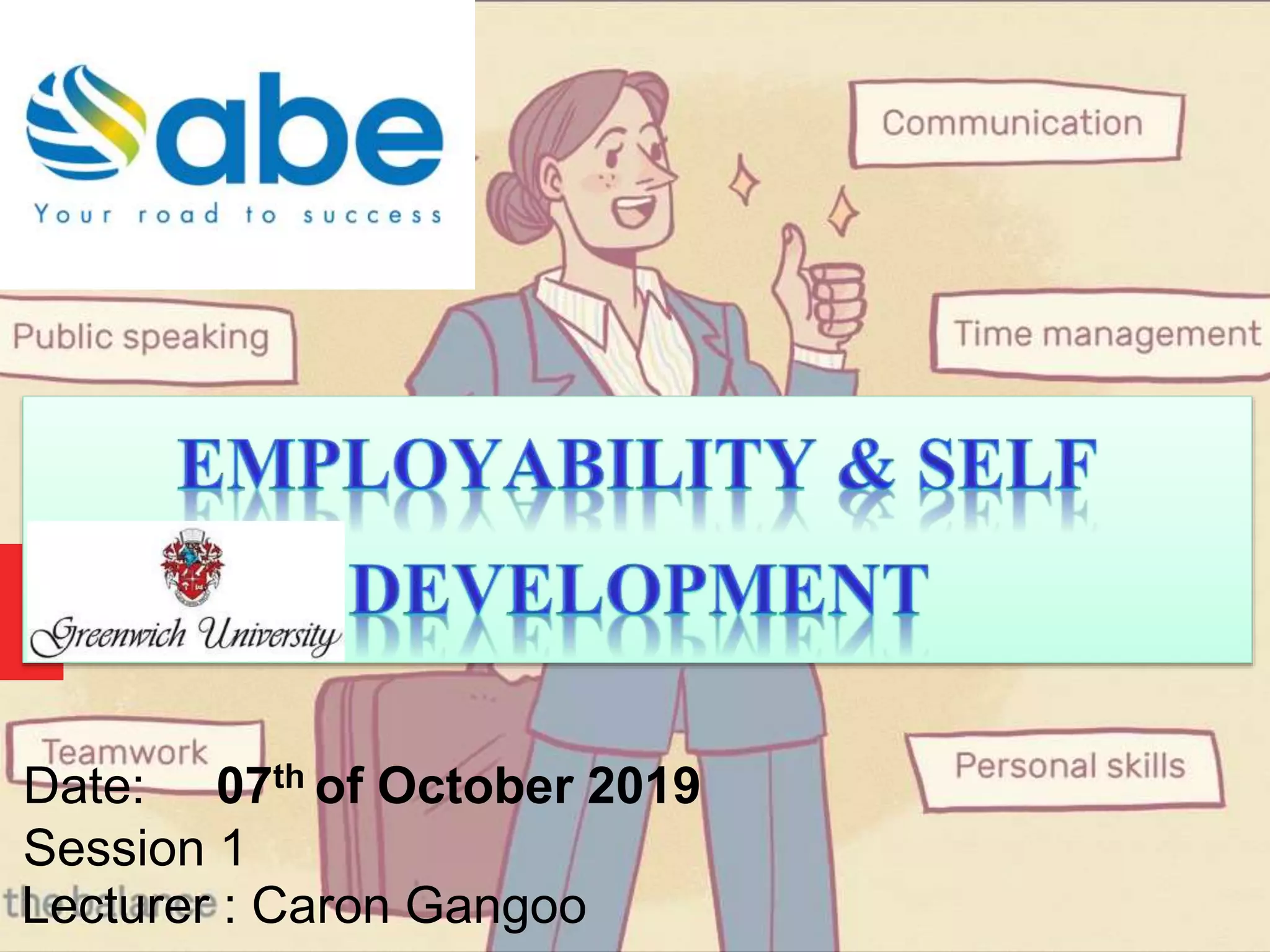 ABE LEVEL 4 FOUNDATION EMPLOYABILITY & SELF DEVELOPMENT Uesd session 07 ...