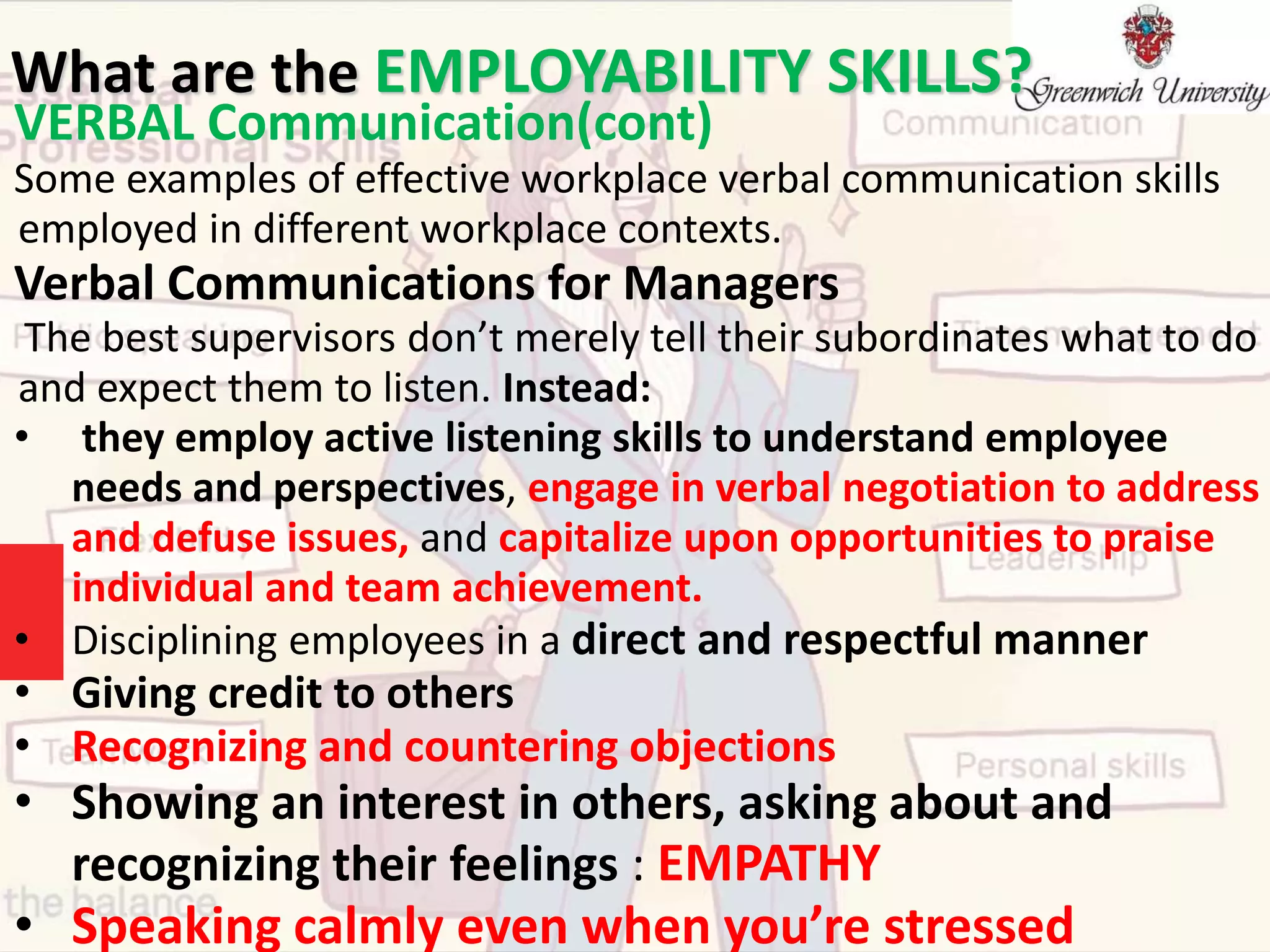 ABE LEVEL 4 FOUNDATION EMPLOYABILITY & SELF DEVELOPMENT Uesd session 07 ...