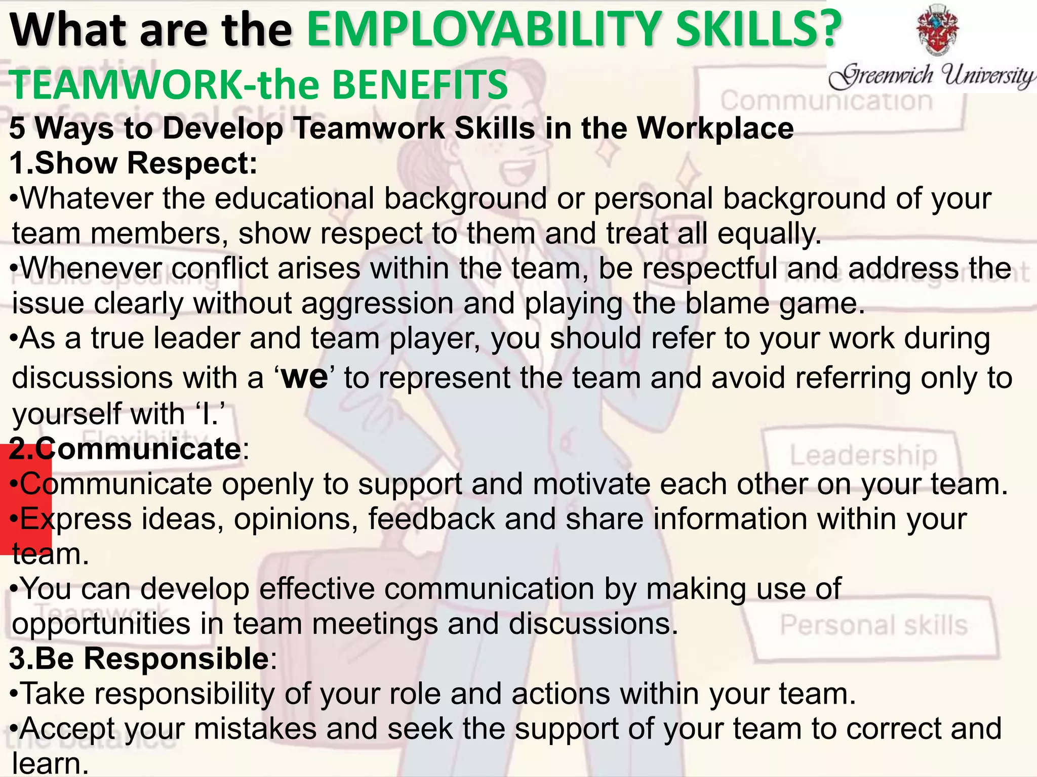 ABE LEVEL 4 FOUNDATION EMPLOYABILITY & SELF DEVELOPMENT Uesd session 07 ...