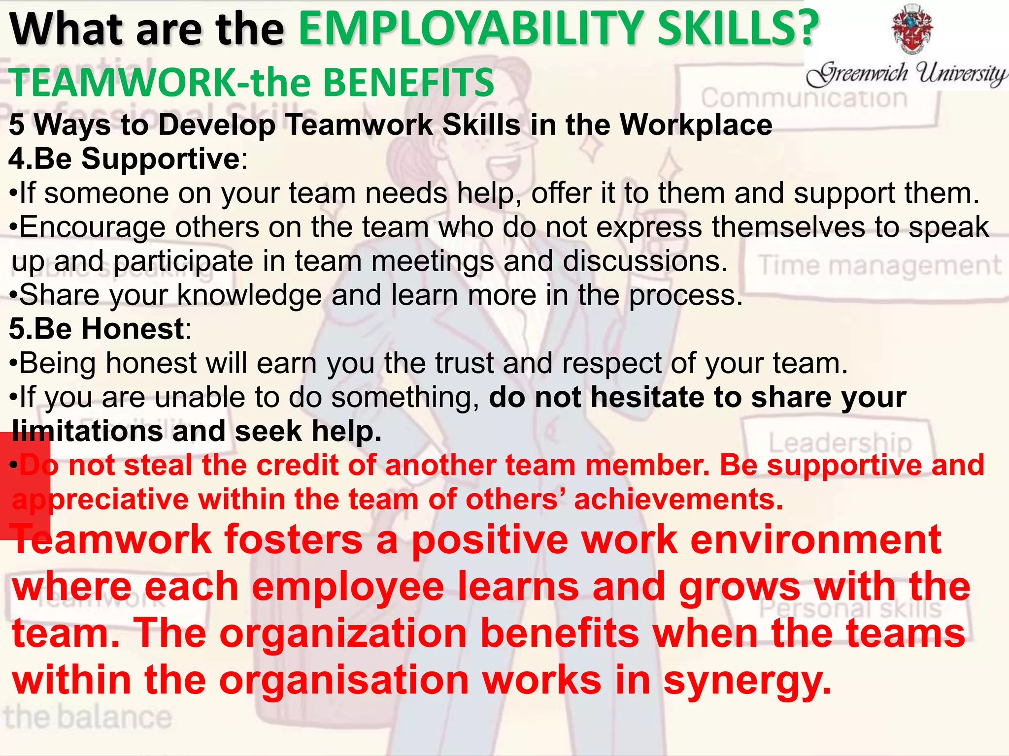 ABE LEVEL 4 FOUNDATION EMPLOYABILITY & SELF DEVELOPMENT Uesd session 07 ...