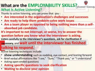 ABE LEVEL 4 FOUNDATION EMPLOYABILITY & SELF DEVELOPMENT Uesd session 07 ...