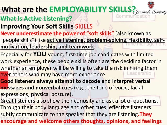 ABE LEVEL 4 FOUNDATION EMPLOYABILITY & SELF DEVELOPMENT Uesd session 07 ...