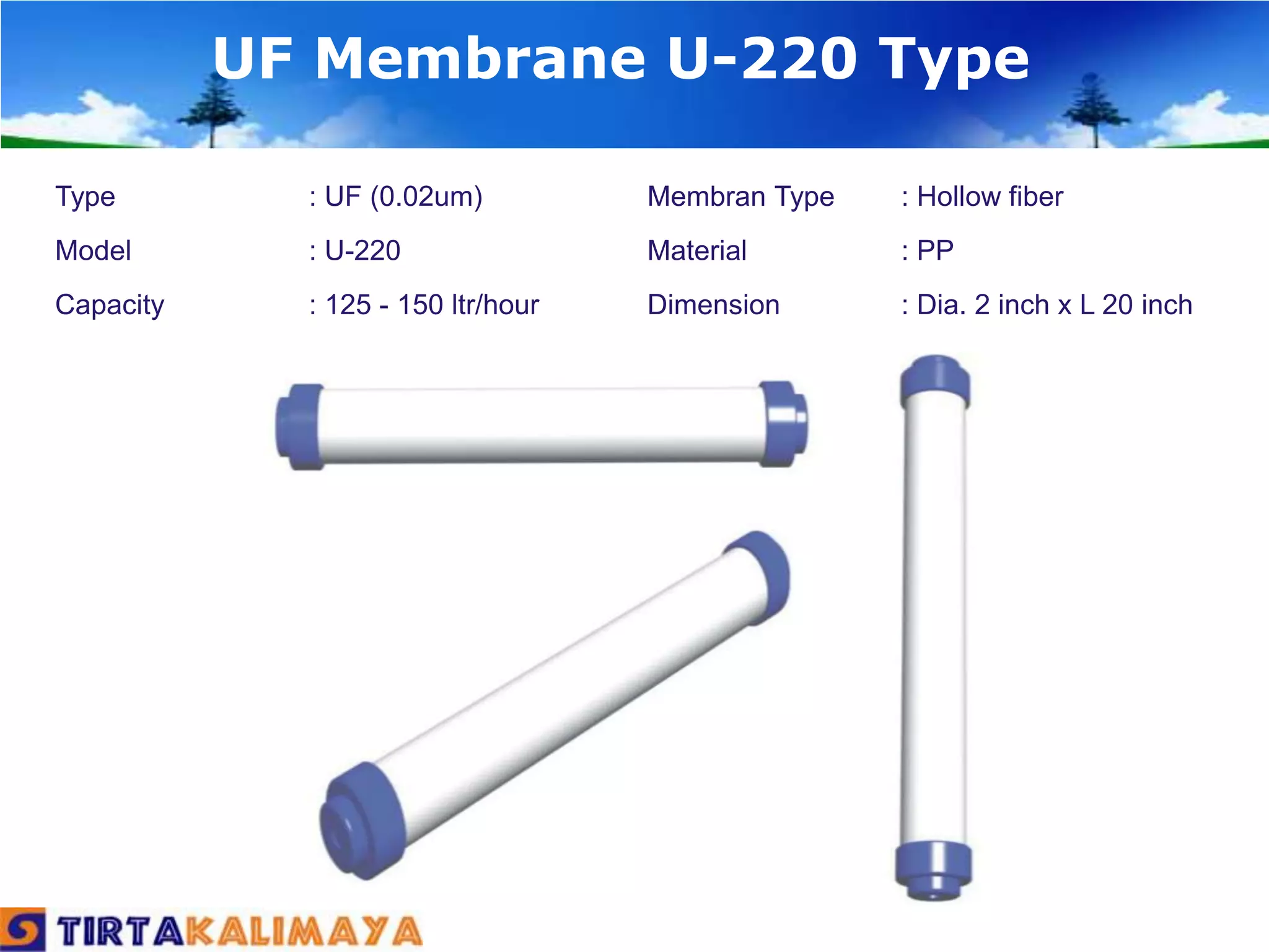 Membran Ultrafiltrasi (UF) | PPTX