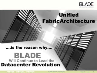 Unified Fabric Architecture from BLADE Network Technologies | PPTX ...