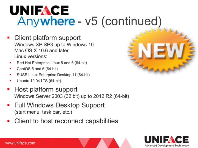 Uniface Anywhere version 5 | PPT