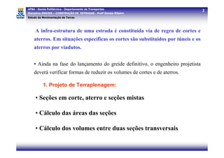 Ufba aula 09 - estudo da movimentação de terras | PDF