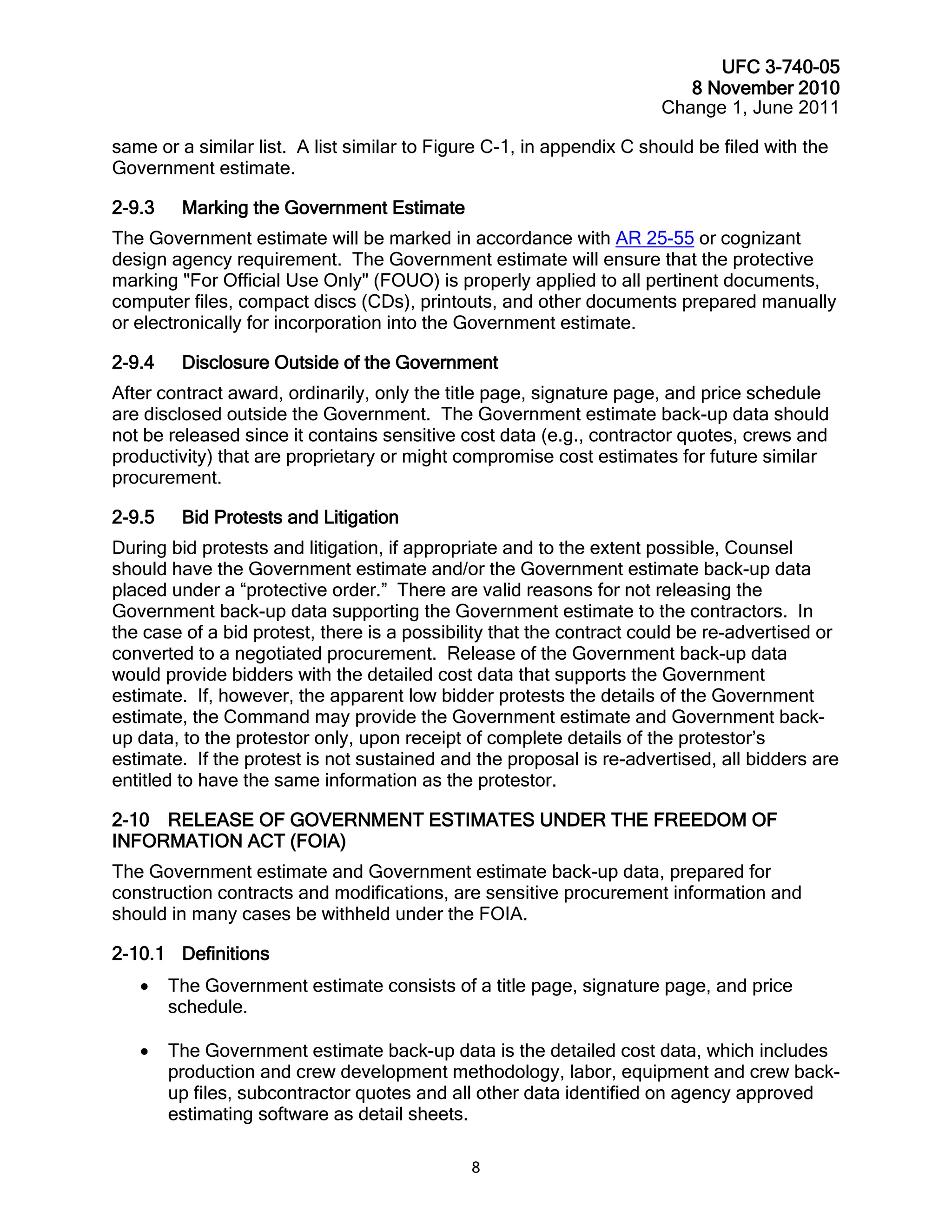 Ufc 3 740-05 handbook construction cost estimating, with change 1 | PDF