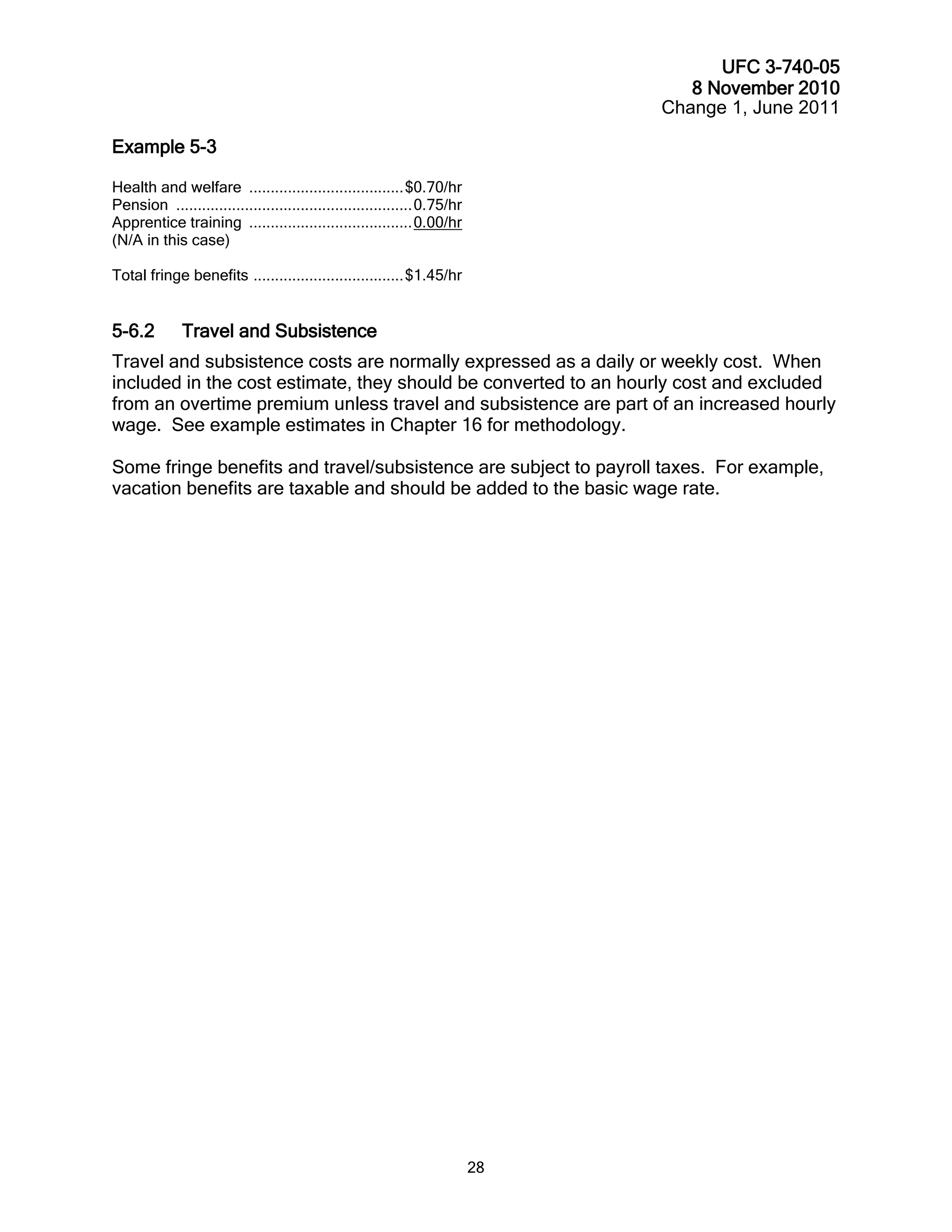 Ufc 3 740-05 handbook construction cost estimating, with change 1 | PDF