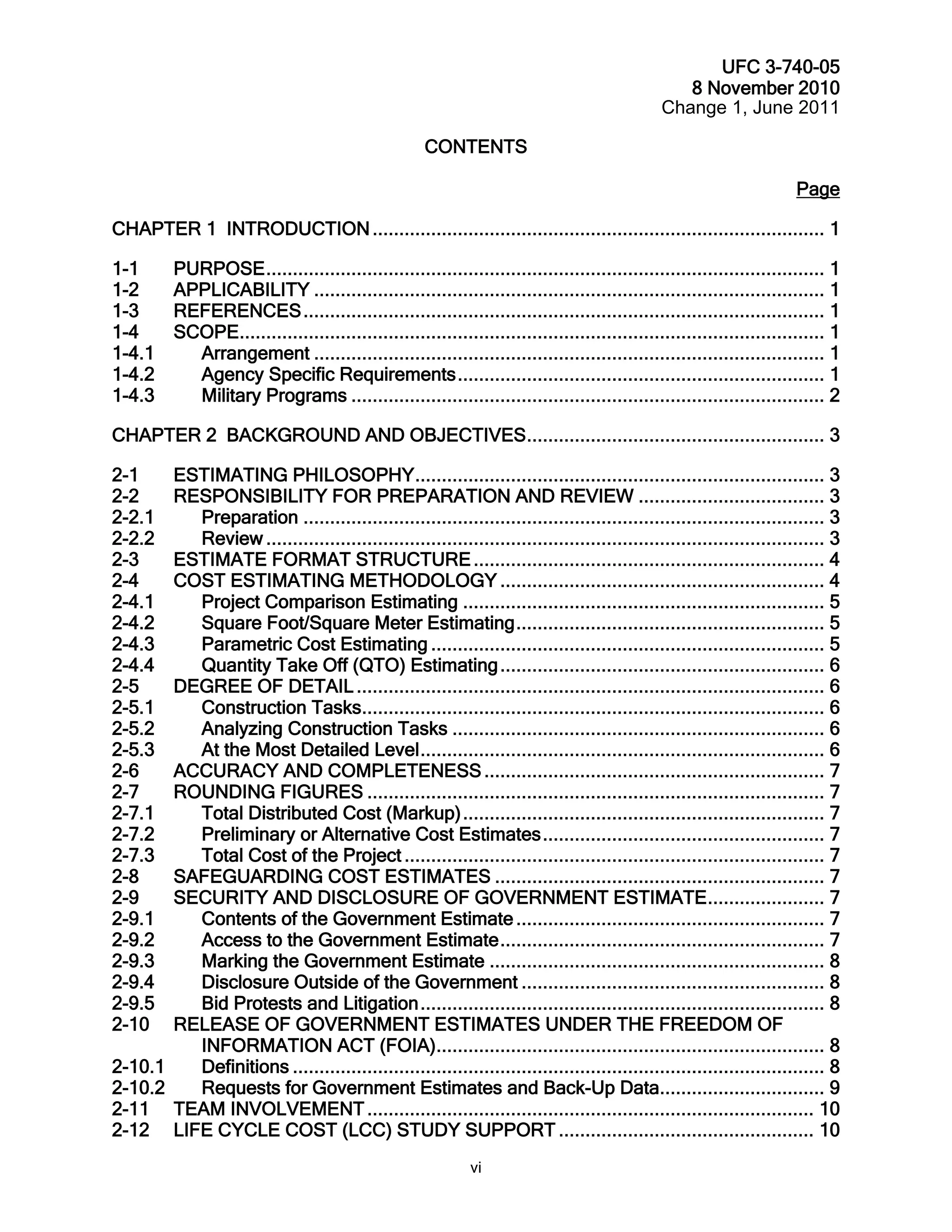 Ufc 3 740-05 handbook construction cost estimating, with change 1 | PDF