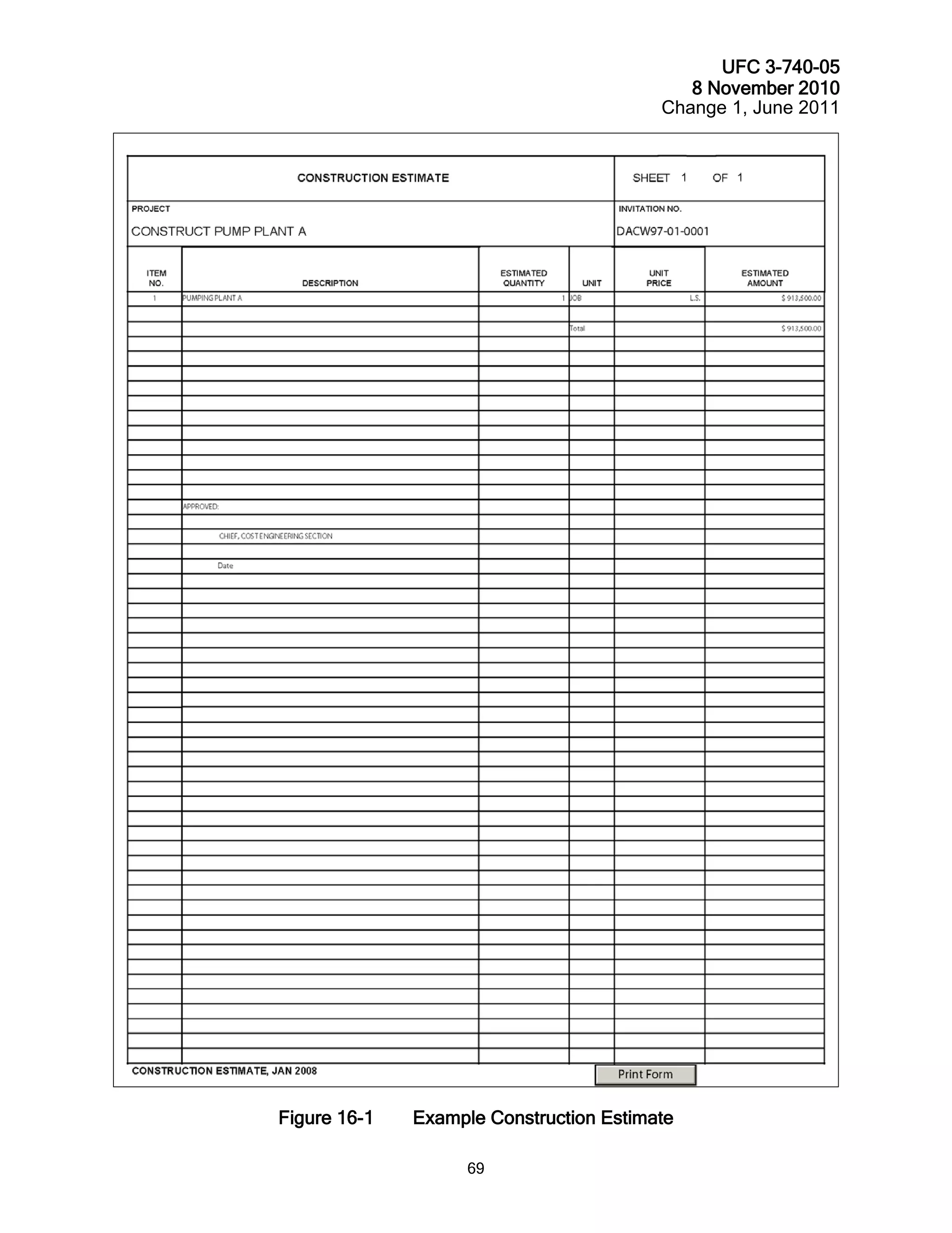 Ufc 3 740-05 handbook construction cost estimating, with change 1 | PDF